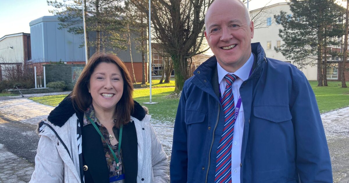 Great visit to Millom School this morning - Michelle Scrogham MP